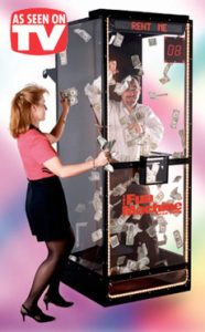 Money Booth Cash Blowing Machine Rental Party - Video Amusement